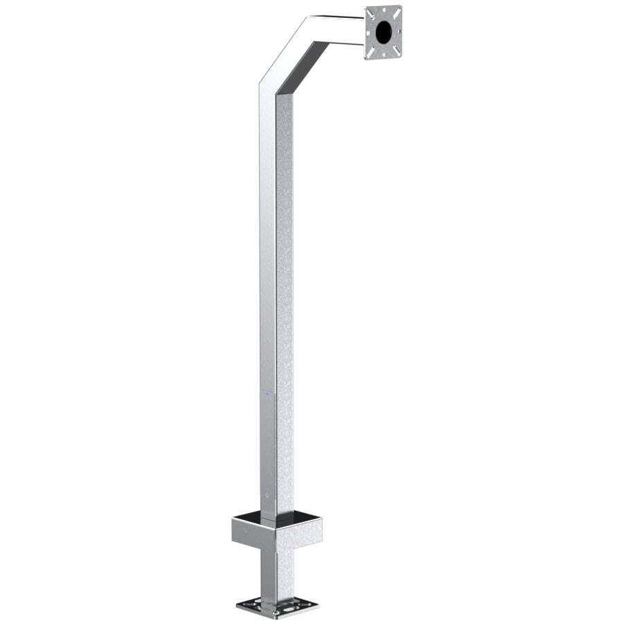 48" Stainless Steel Gooseneck Pedestal - 22PE1-EBMU-02-304 | Gooseneck ...