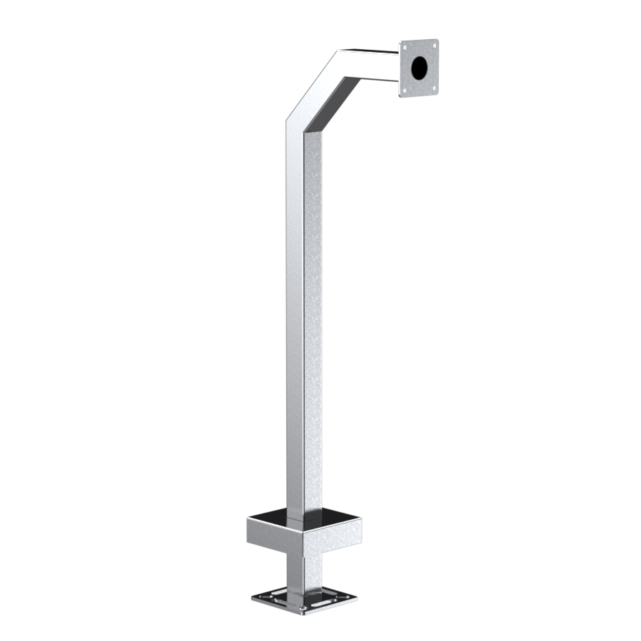 42" Stainless Steel Gooseneck Pedestal for Liftmaster CAPXM/MC - 22PE1 ...