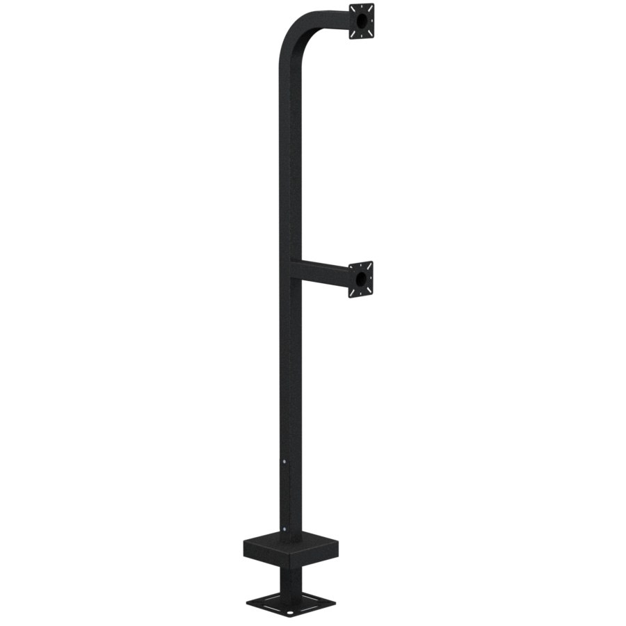 72" Dual Height Steel Gooseneck Pedestal for Single Channel - 22PE2 ...