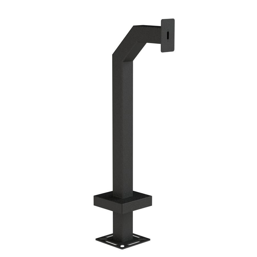 42" Steel Gooseneck Pedestal for Surface Mount RDRSR (Powder-Coated ...