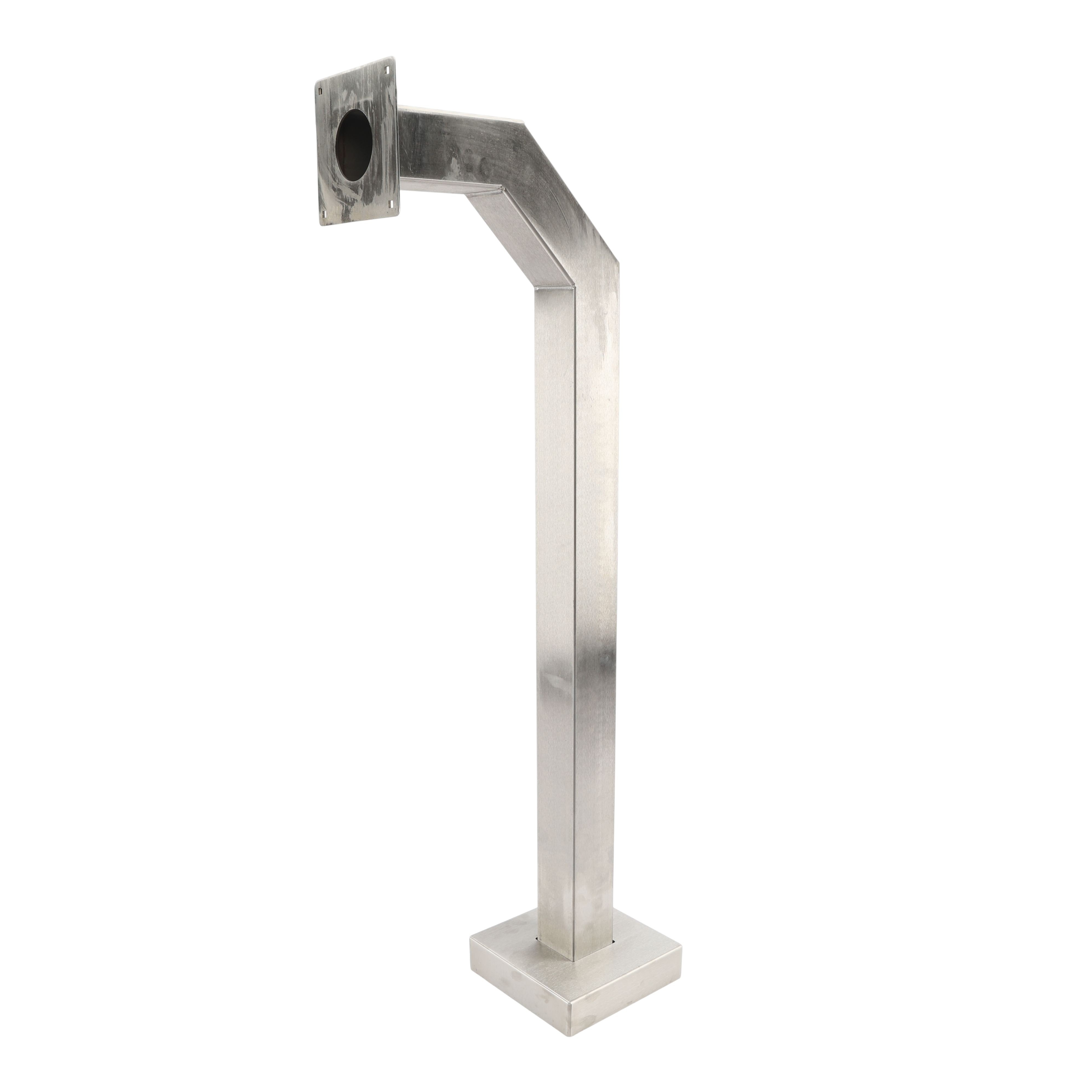 42" Stainless Steel Architectural Gooseneck Pedestal (Pad Mount) - 42-3 ...