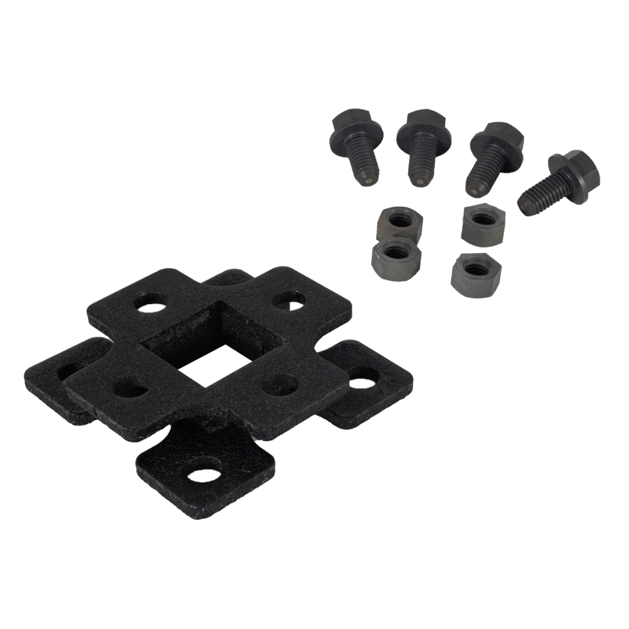 5" X 5" Steel Break Away Base Plate for 2" x 2" Gooseneck Pedestals ...